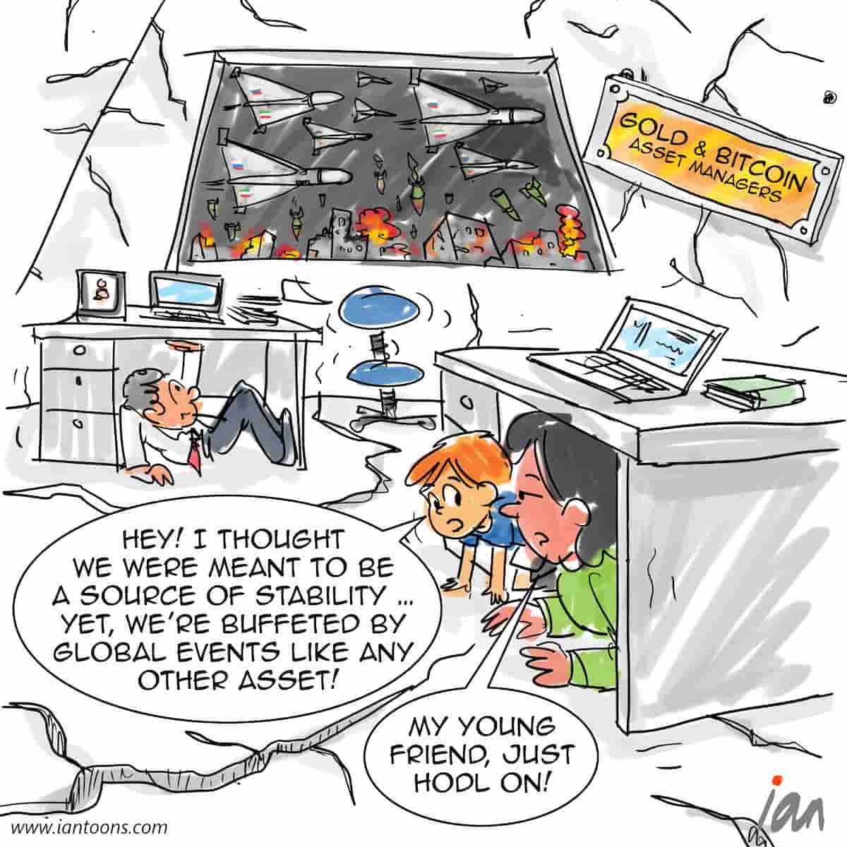 Hodl On! - Iantoons
