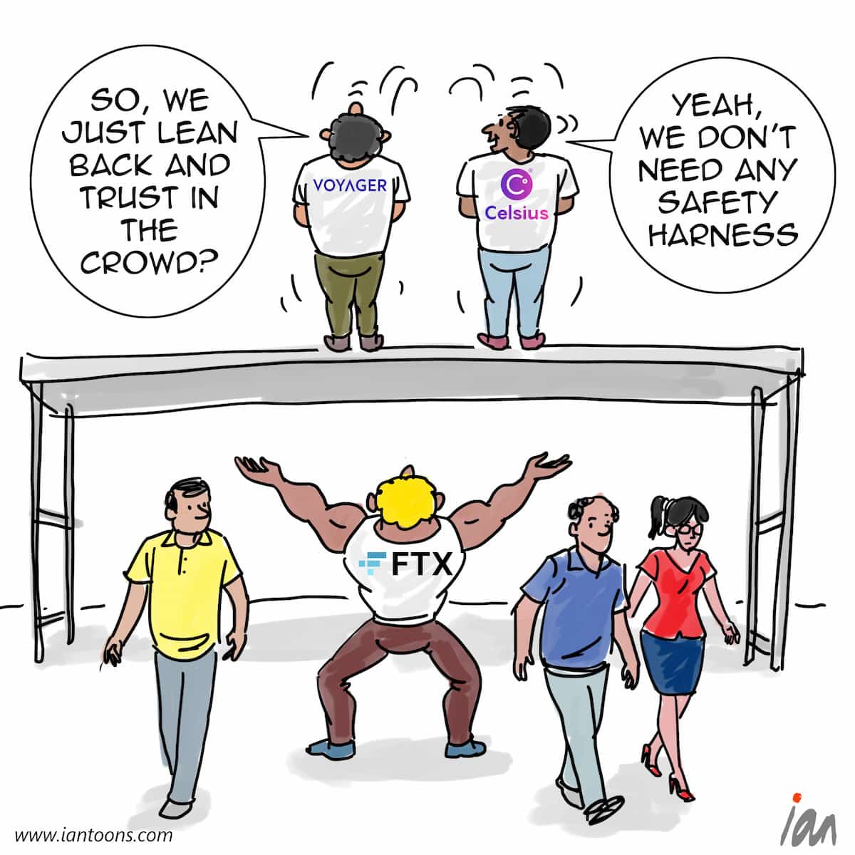 Trust Fall - Iantoons